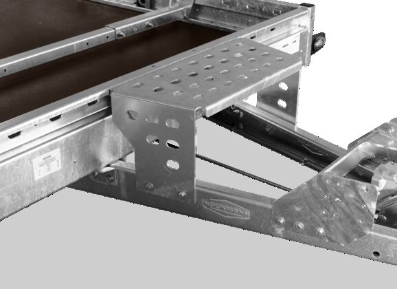 Magazine | New Construction Plant trailer, foldable drive-on rails transporter